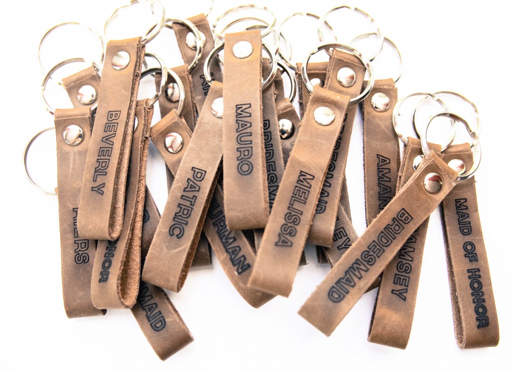 Engraved Leather Keychains - Ironside Arms